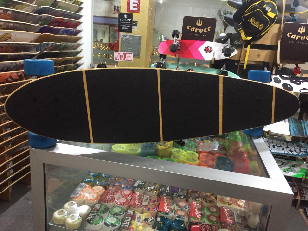 Venda de Skates Completos - Skate Completo Longboard Tracker Red Logo