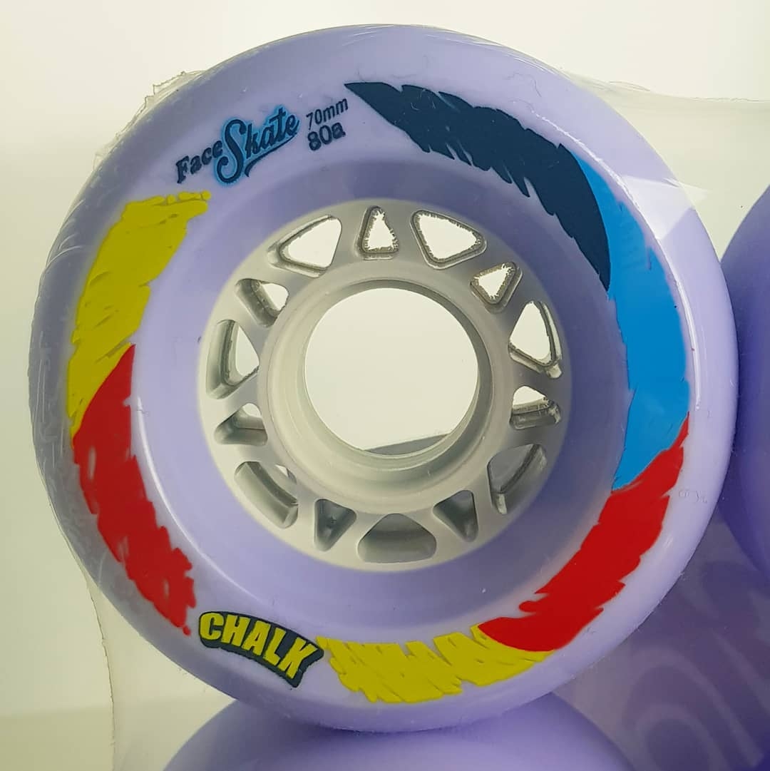 Venda de Rodas - Roda Face Skate Chalk, roxa, 70mm, 80a